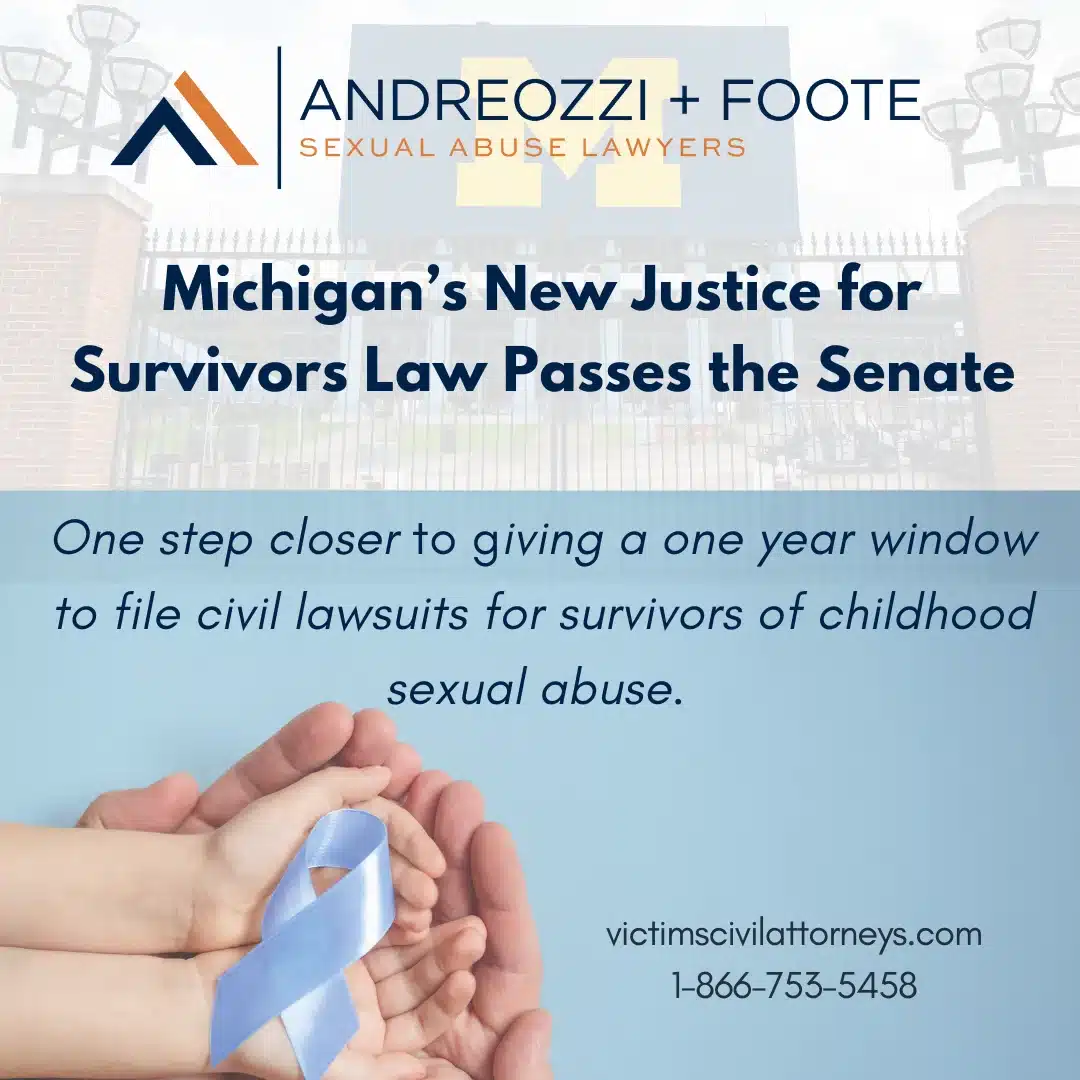 Michigan Justice For Survivors Law Childhood Sexual Abuse | Andreozzi ...